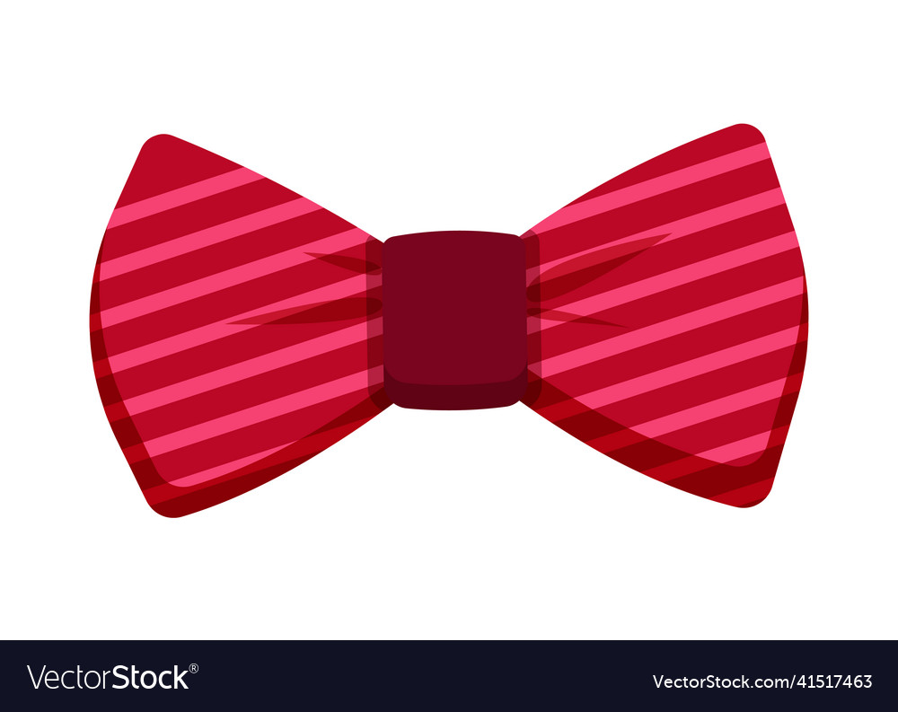 Flat bow tie Royalty Free Vector Image - VectorStock