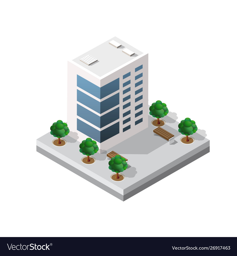 Small isometric module Royalty Free Vector Image
