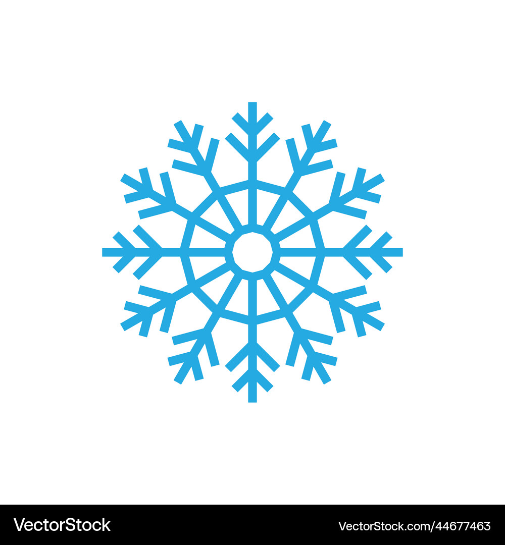 Snowflakes icon and symbol Royalty Free Vector Image