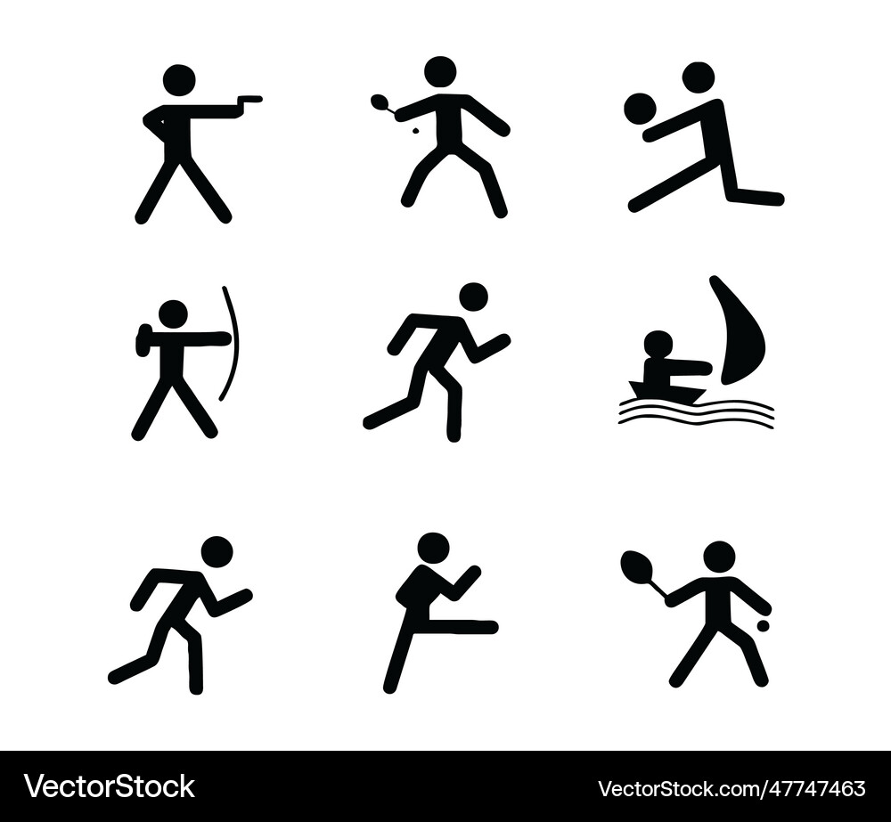 Sports symbols Royalty Free Vector Image - VectorStock