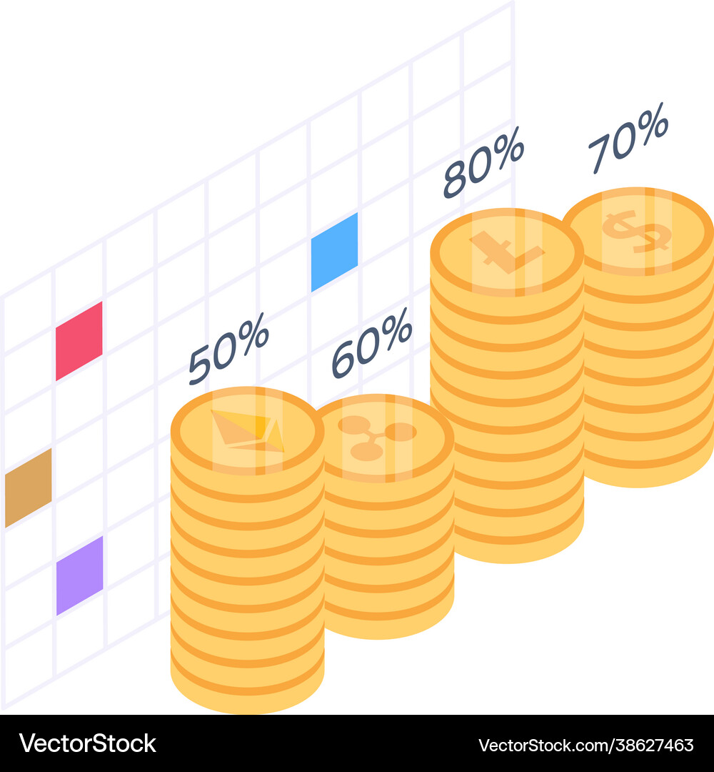 Stock market rate Royalty Free Vector Image - VectorStock