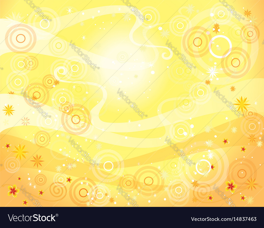 Yellow background Royalty Free Vector Image - VectorStock