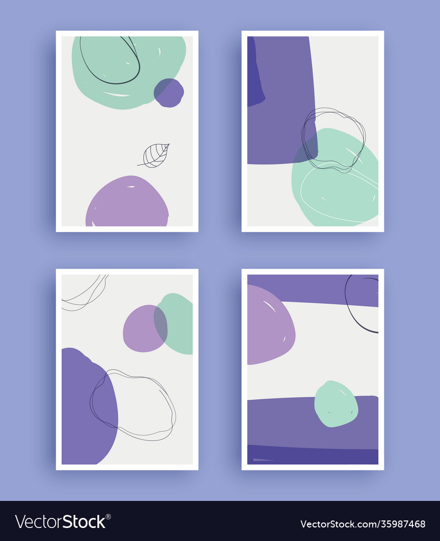 Abstract art painting with pastel colors Vector Image