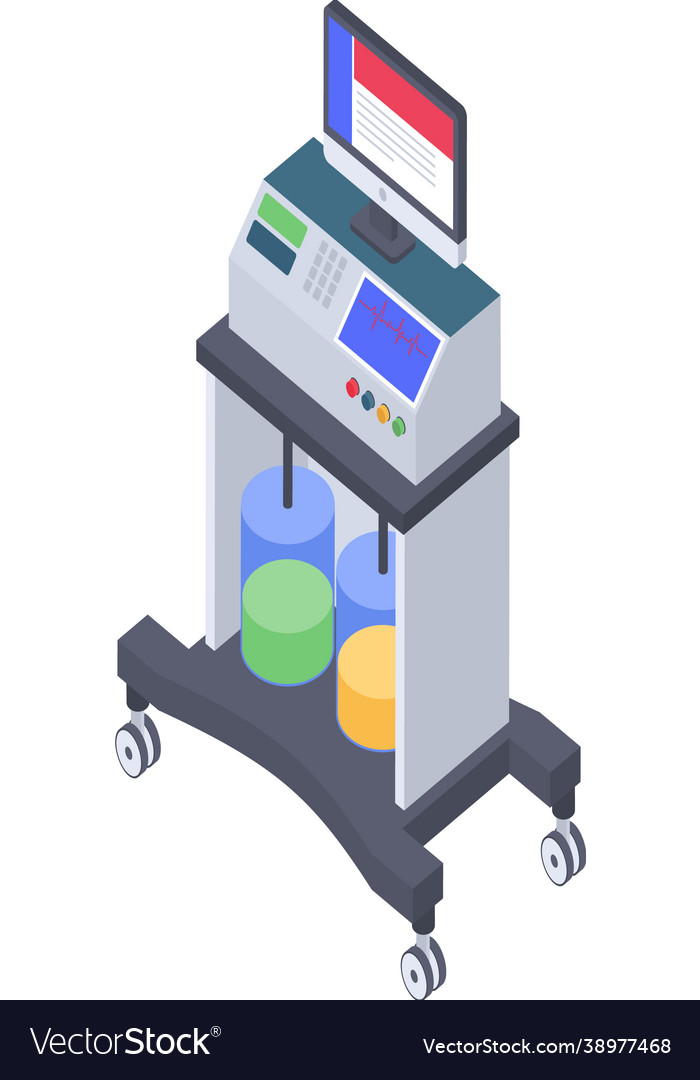 Anesthesia machine Royalty Free Vector Image - VectorStock