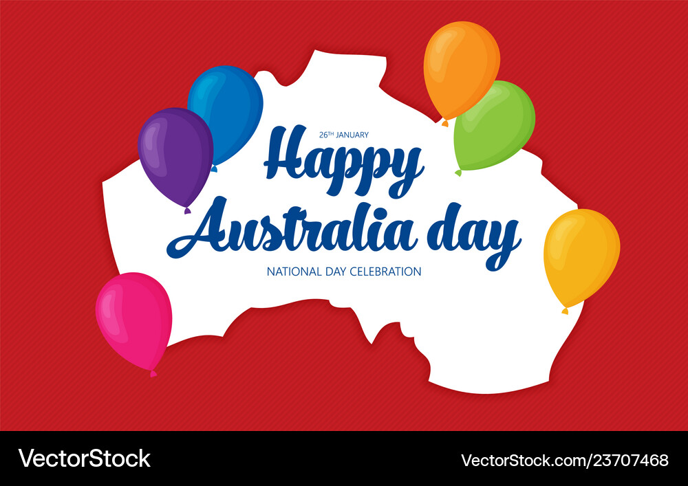 Australia day banner for national Royalty Free Vector Image