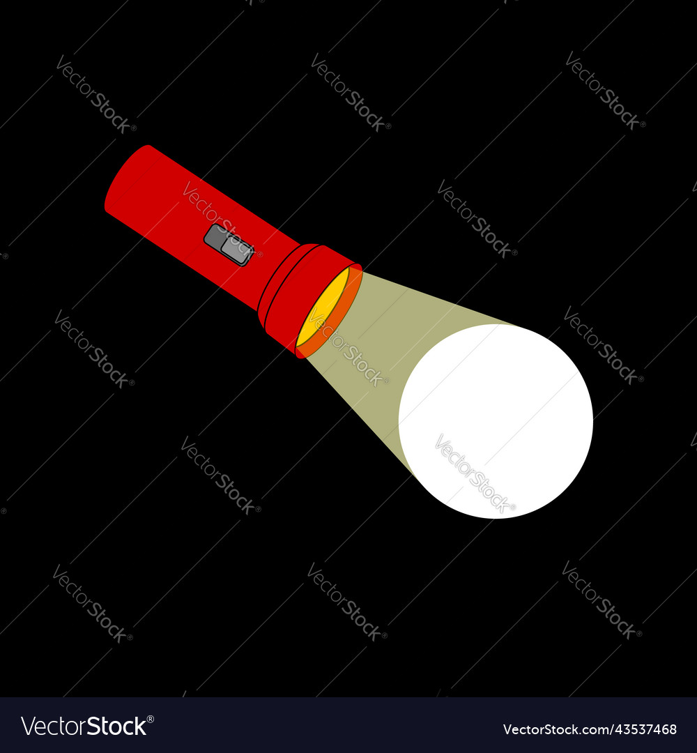 Flashlight Royalty Free Vector Image - VectorStock