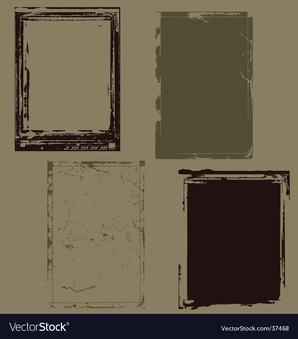 Grunge frames Royalty Free Vector Image - VectorStock