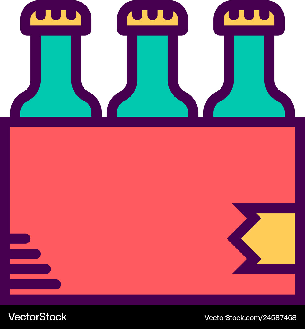 Pack icon line design business icon design Vector Image