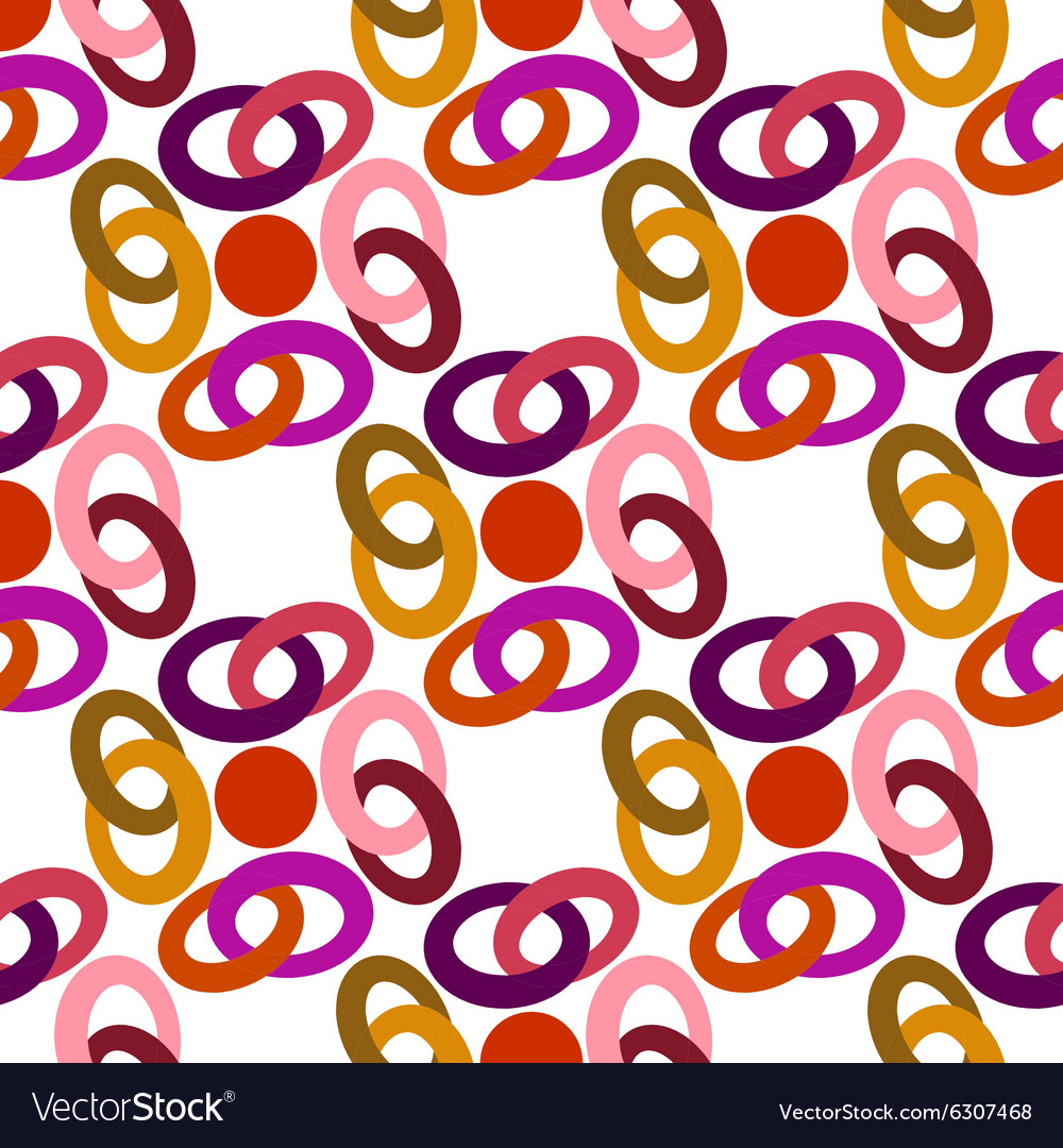 Pattern colored rings Royalty Free Vector Image