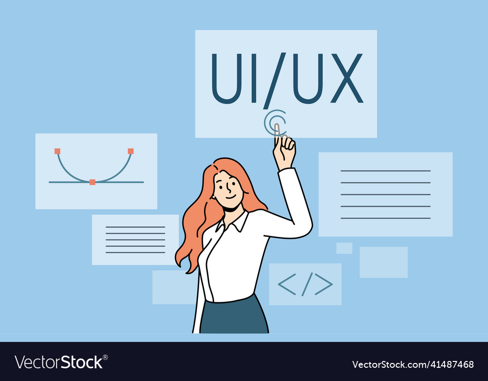User interface and experience concept Royalty Free Vector