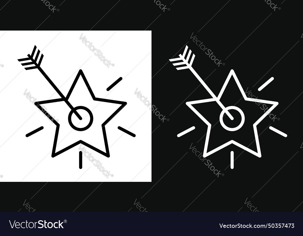 Aptitude Icon Set Talent Target Ability Logo Vector Image