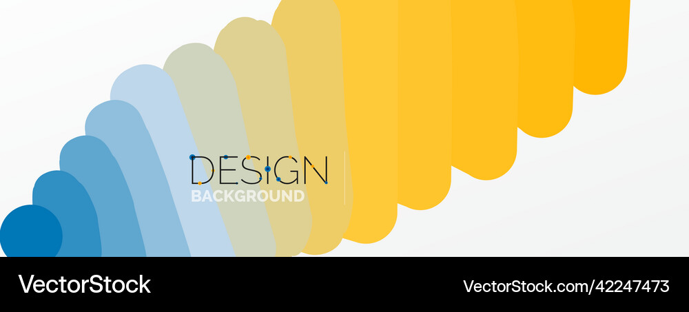 Background colorful shapes template wallpaper Vector Image