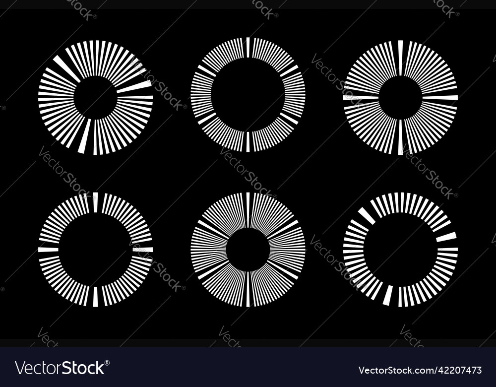 Circle design elements Royalty Free Vector Image