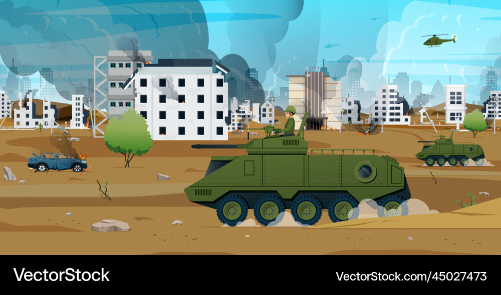 Civil war violence Royalty Free Vector Image - VectorStock