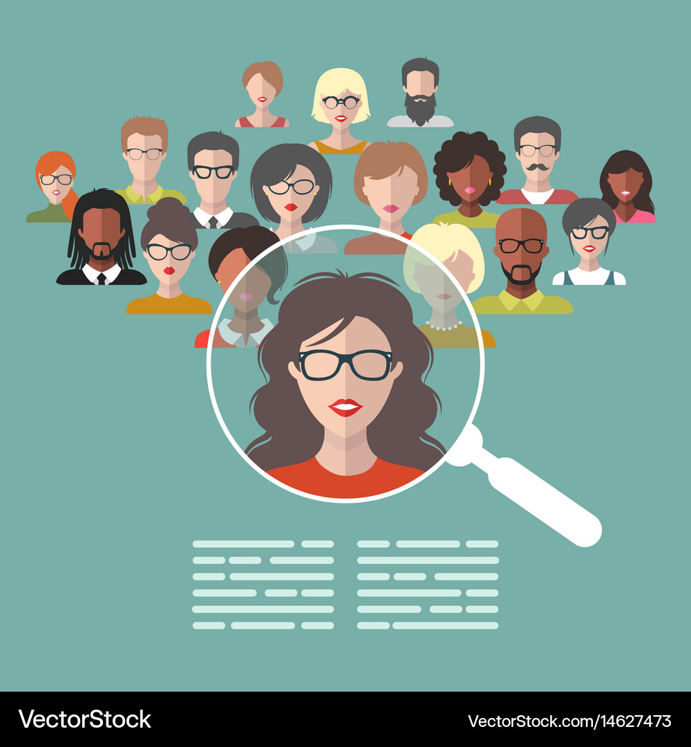 Concept of human resources management Royalty Free Vector