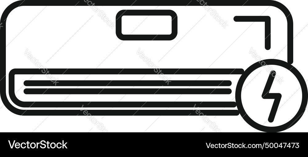 Fast energy control icon outline air Royalty Free Vector