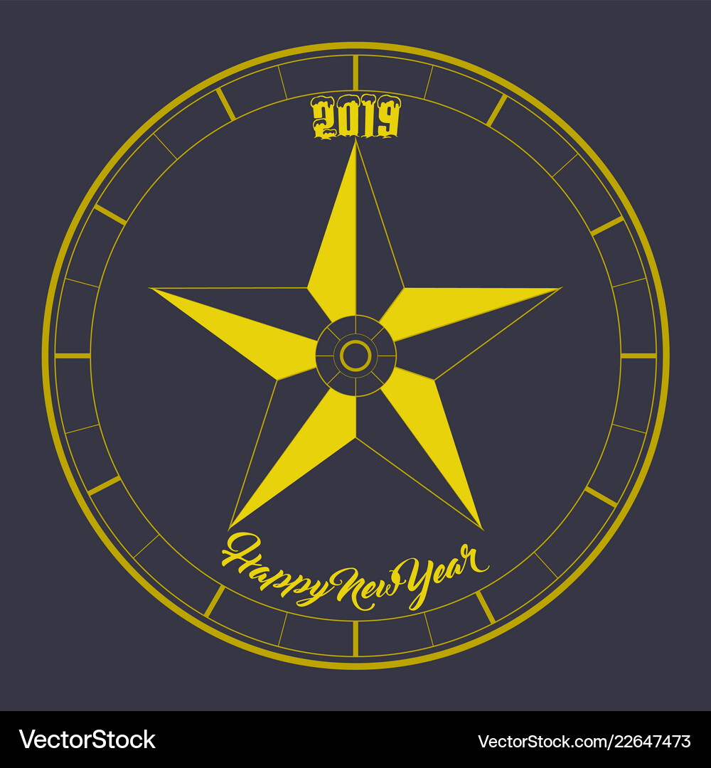 Happy new year graphic design Royalty Free Vector Image