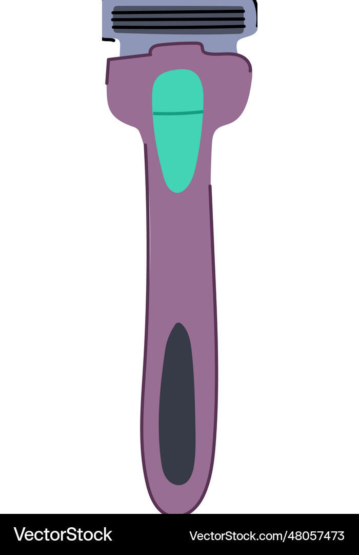 Steel shaver handle cartoon Royalty Free Vector Image