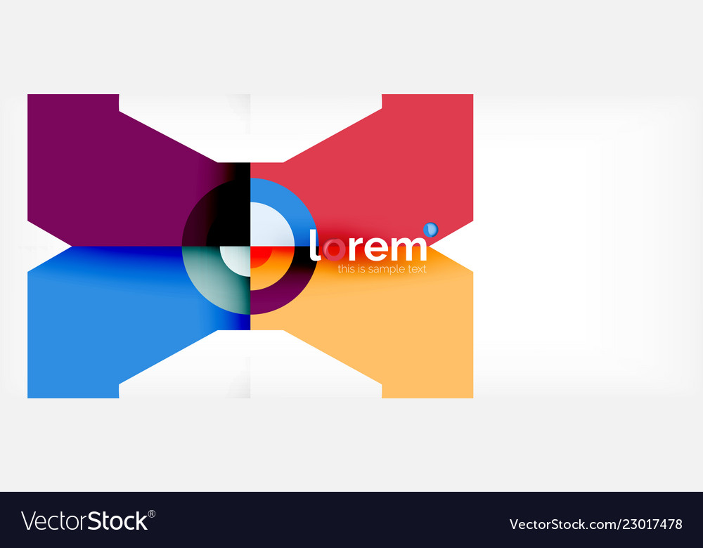 Abstract round elements composition background Vector Image