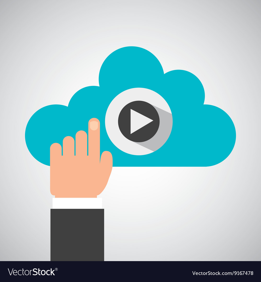 Cloud computing design Royalty Free Vector Image