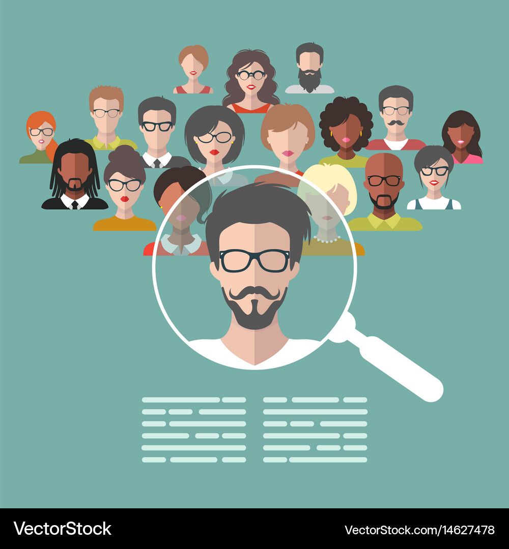 Concept of human resources management Royalty Free Vector
