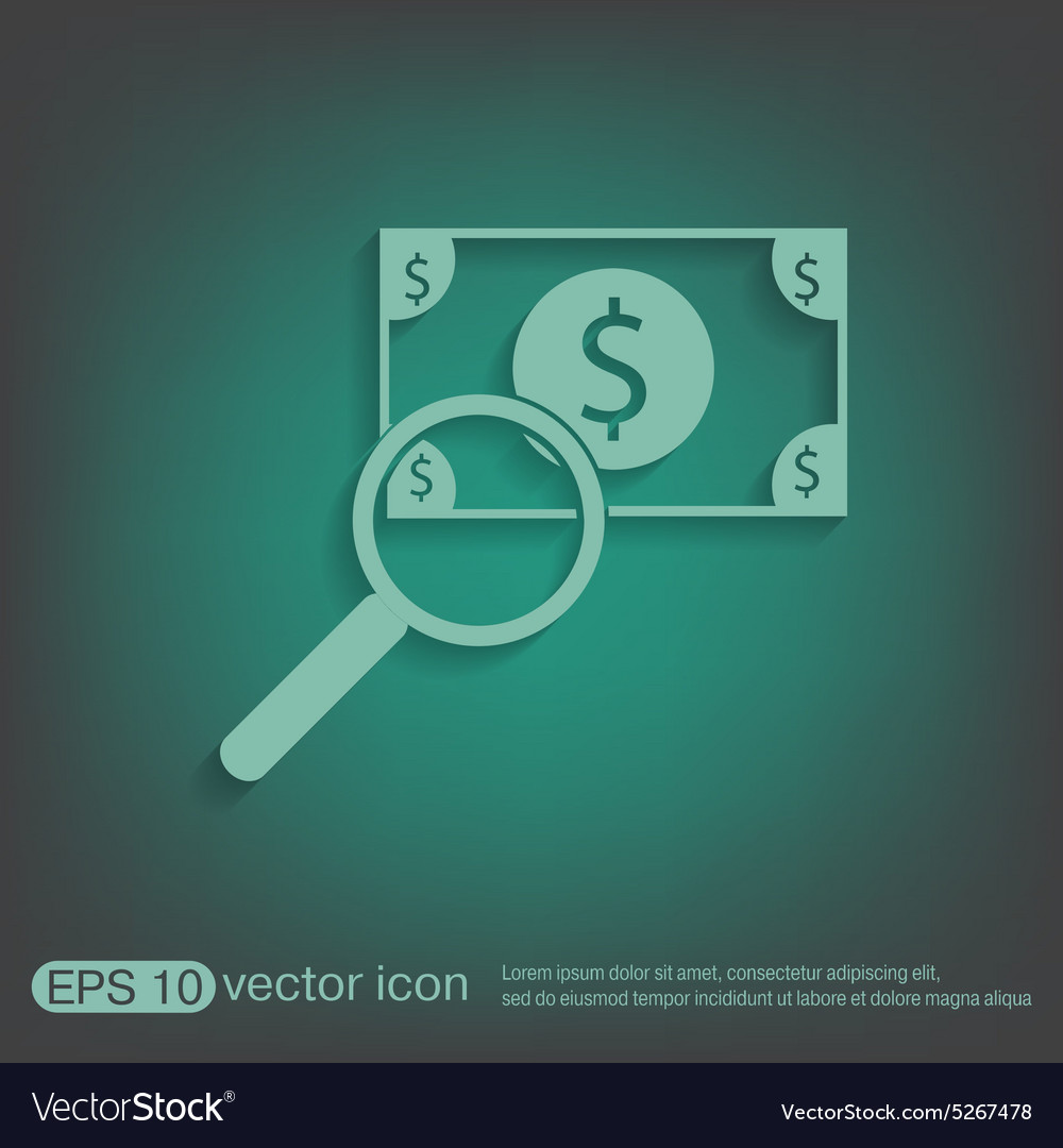 Dollar bill symbol of money Royalty Free Vector Image