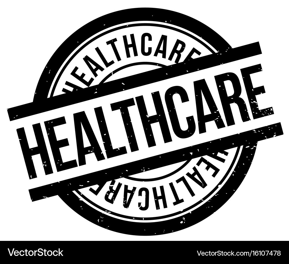Healthcare rubber stamp Royalty Free Vector Image