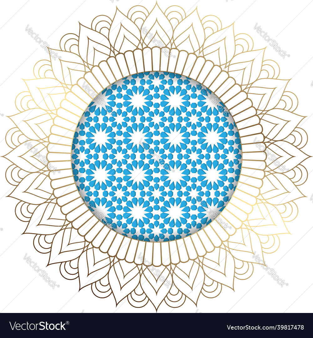 Ornamental round pattern Royalty Free Vector Image