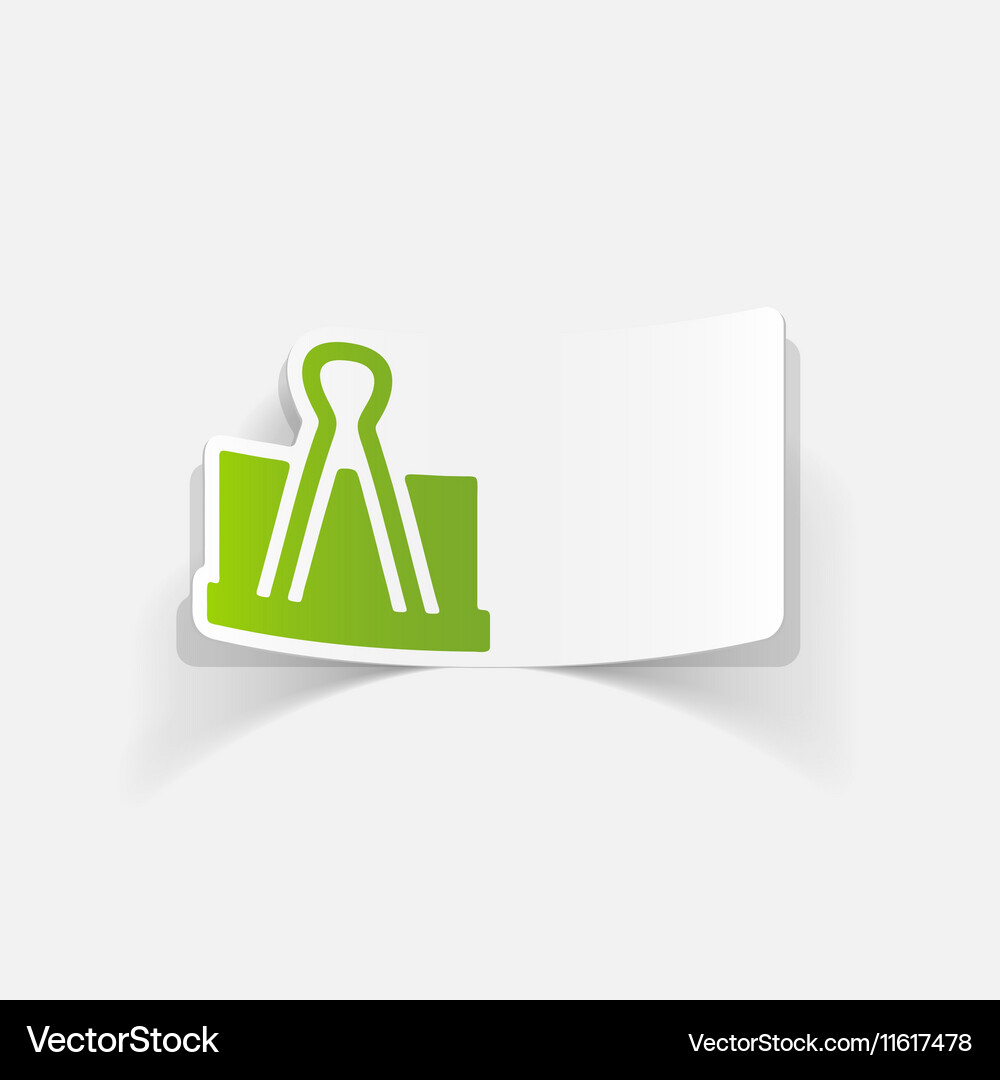 Realistic design element clip Royalty Free Vector Image