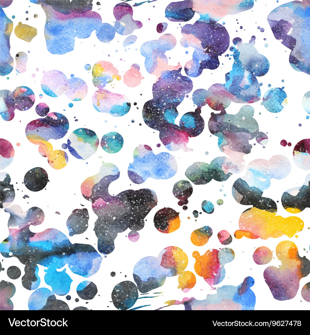 Watercolor galaxy background Royalty Free Vector Image