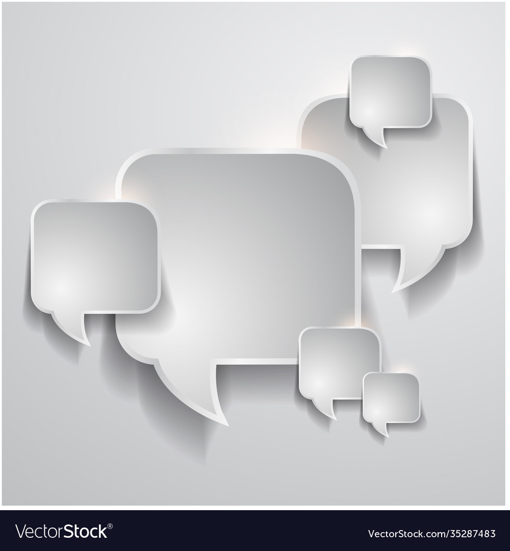 Abstract design - speech bubble Royalty Free Vector Image