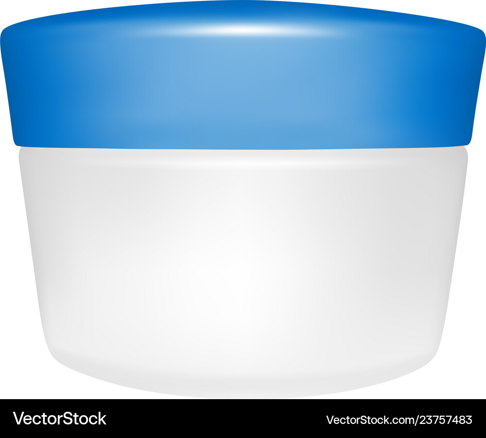 Cream container Royalty Free Vector Image - VectorStock