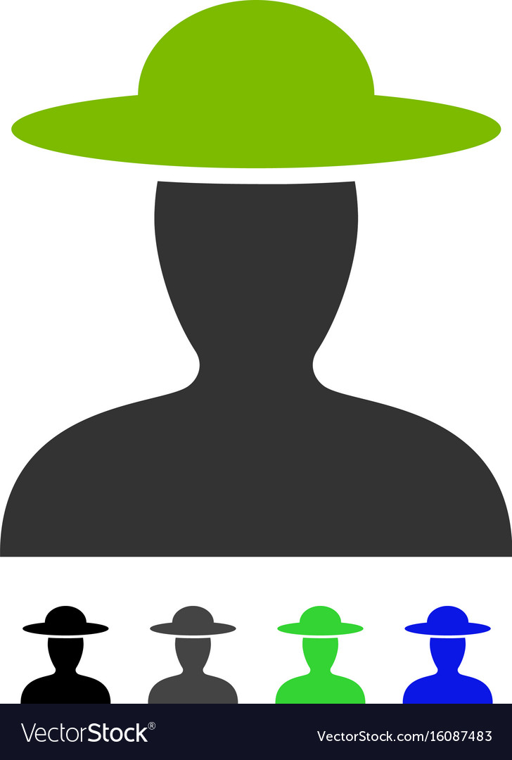 Farmer person flat icon Royalty Free Vector Image Farmer person flat icon Royalty Free Vector Image
