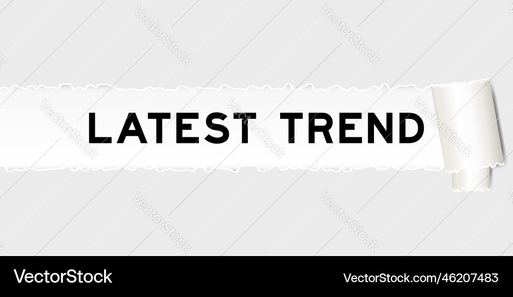 Ripped gray paper background that have word Vector Image