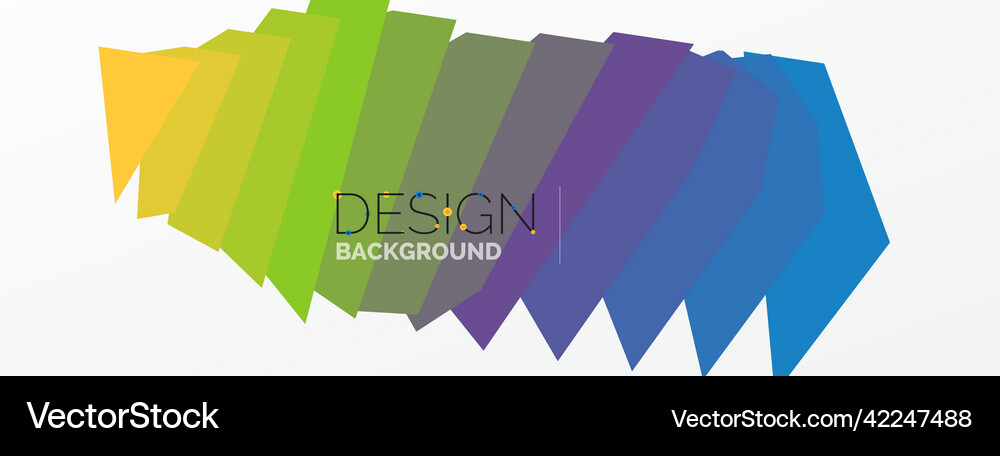 Background colorful shapes template wallpaper Vector Image