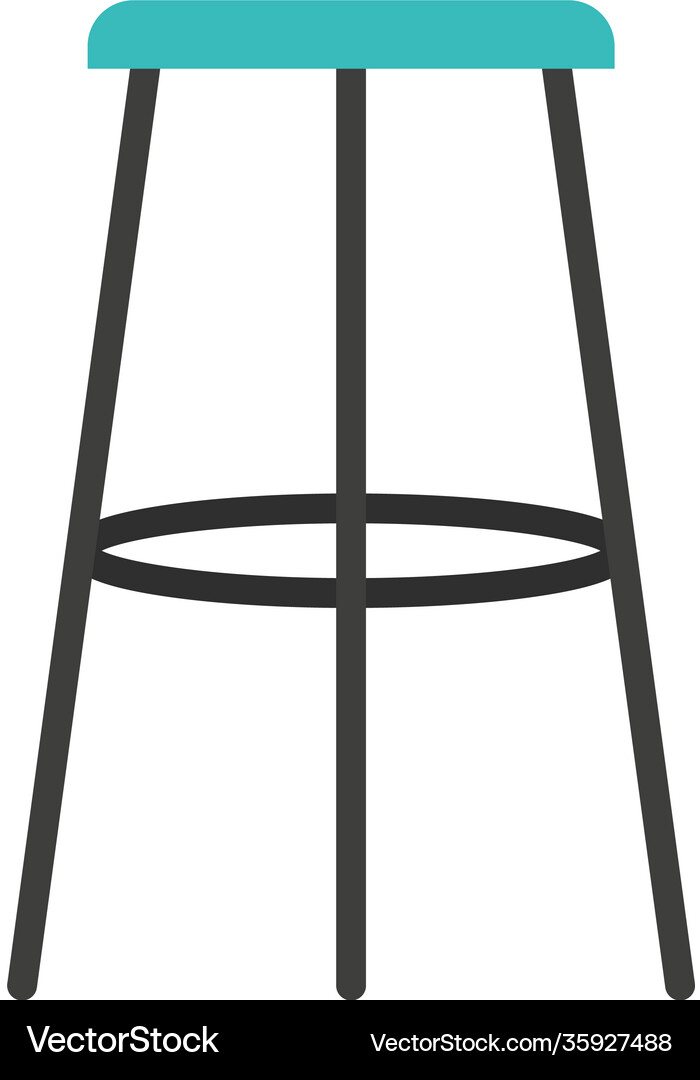 Chair with a blue color Royalty Free Vector Image