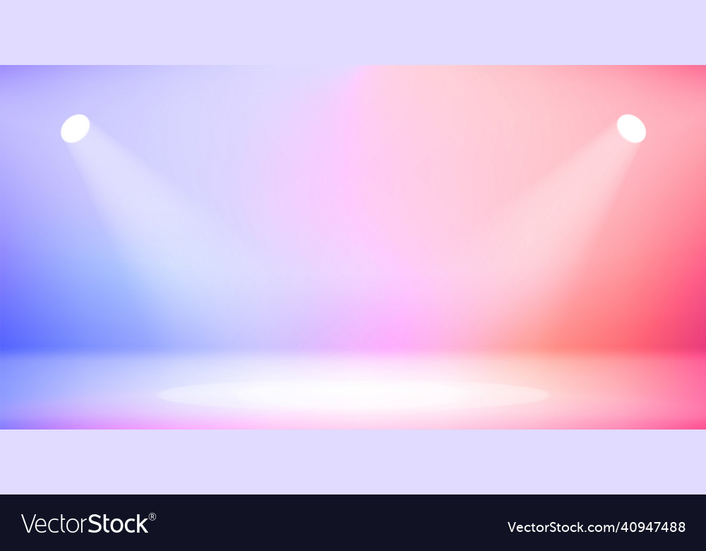 Empty studio with projectors 3d Royalty Free Vector Image