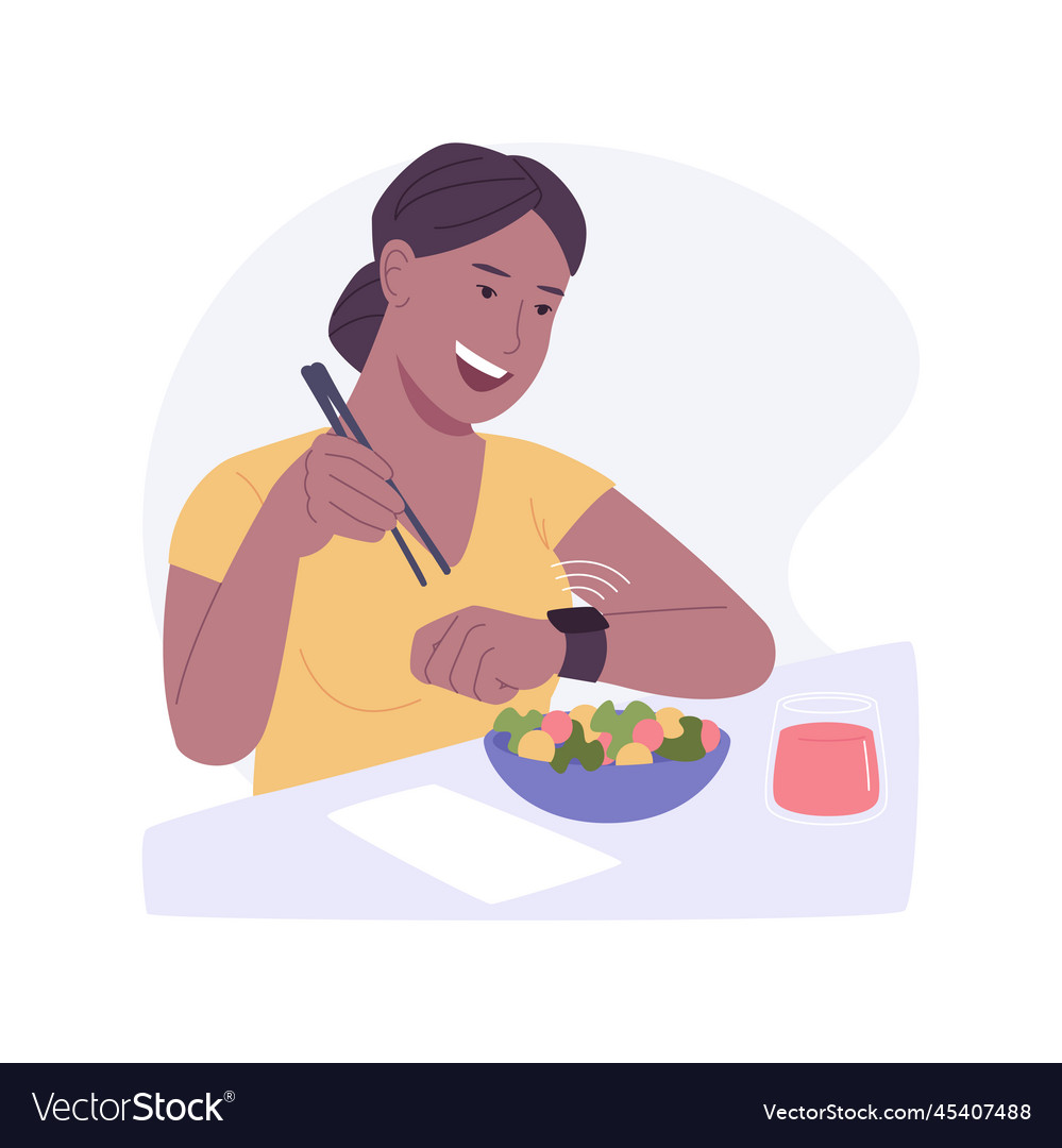 Intermittent fasting isolated cartoon Royalty Free Vector