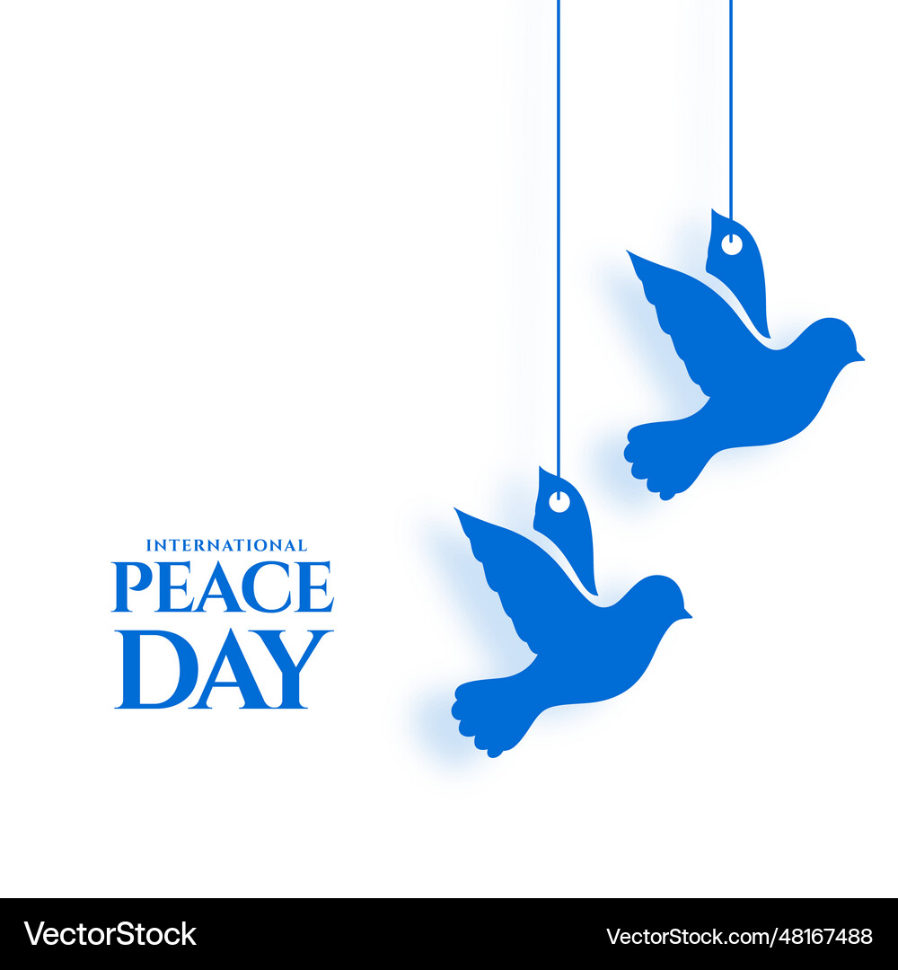International peace day celebration poster Vector Image