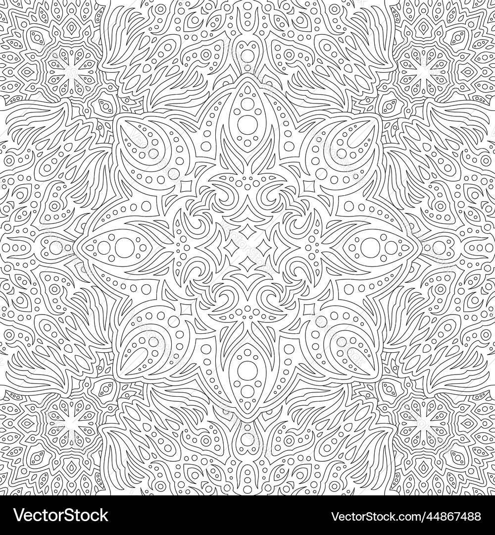Intricate Monochrome Pattern Royalty Free Vector Image