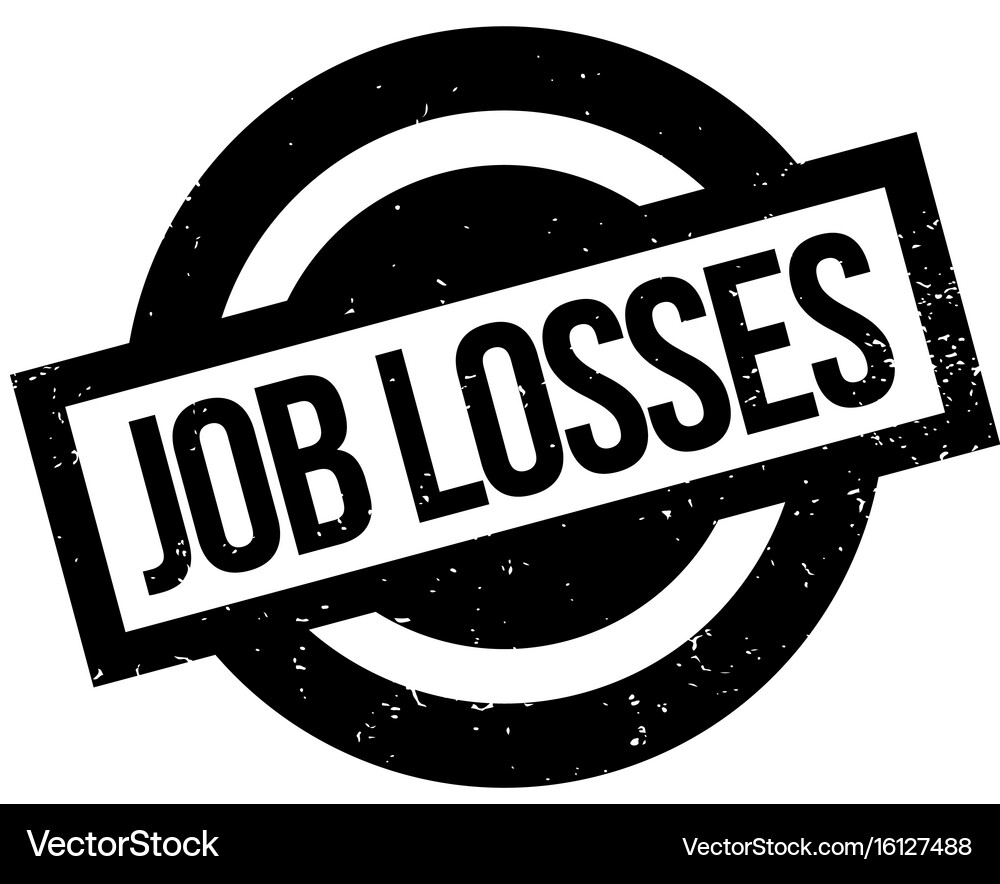 Job losses rubber stamp Royalty Free Vector Image