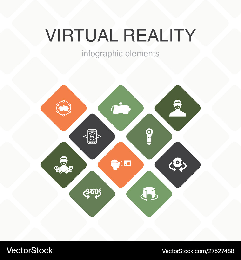 VR Technology Icons - Collection Royalty Free Vector Image