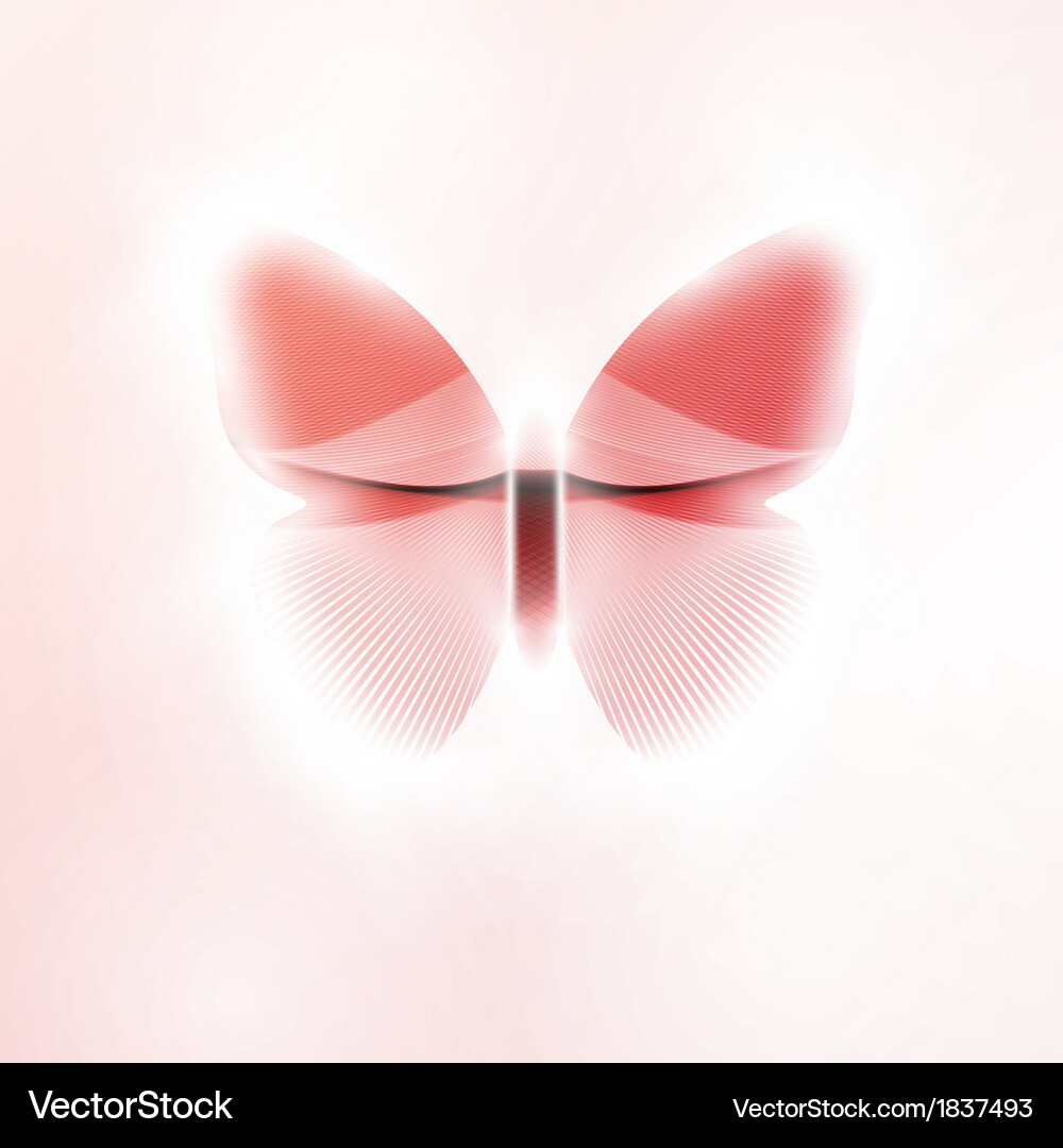 Abstract butterfly futuristic in light background Vector Image
