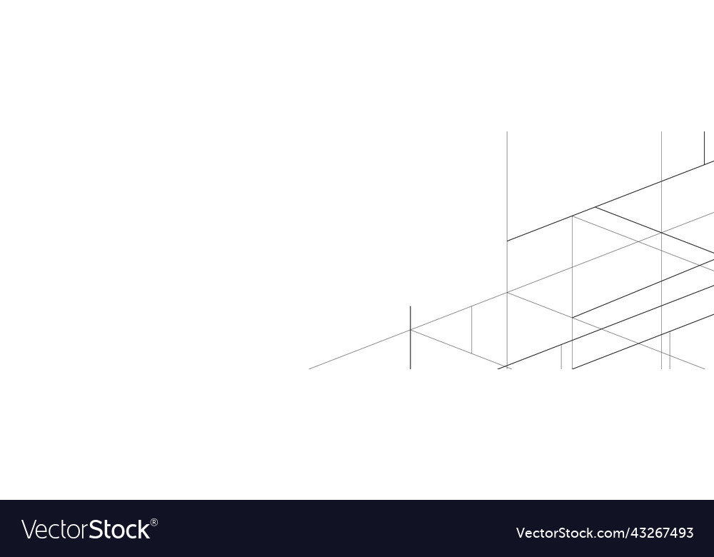 Abstract Lines And Dots Connect Background Vector Image