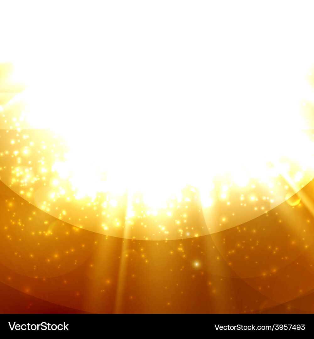 Abstract of light rays on the amber Royalty Free Vector