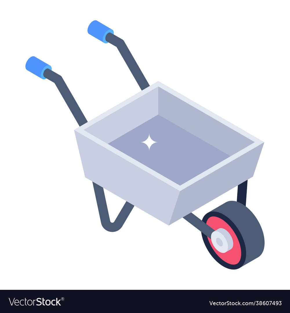 Construction cart Royalty Free Vector Image - VectorStock