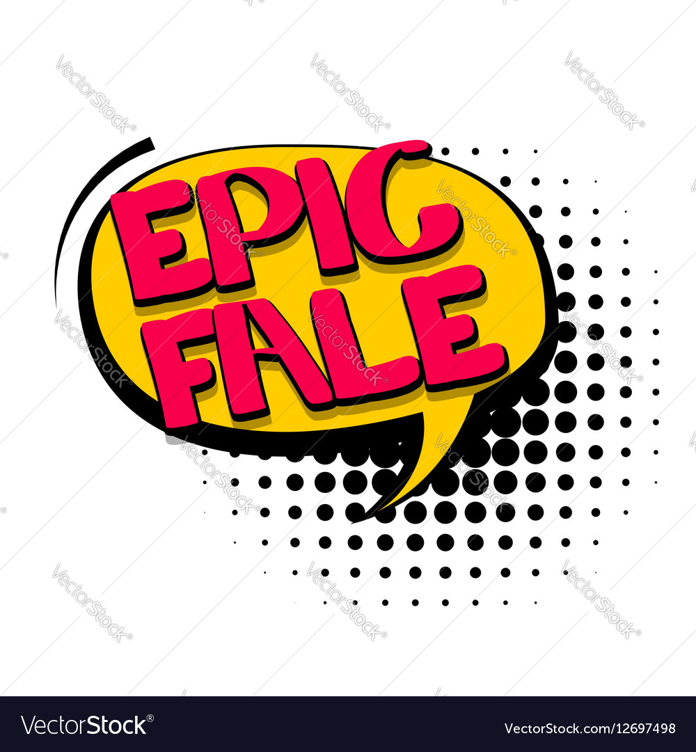 Comic text speech bubble Royalty Free Vector Image