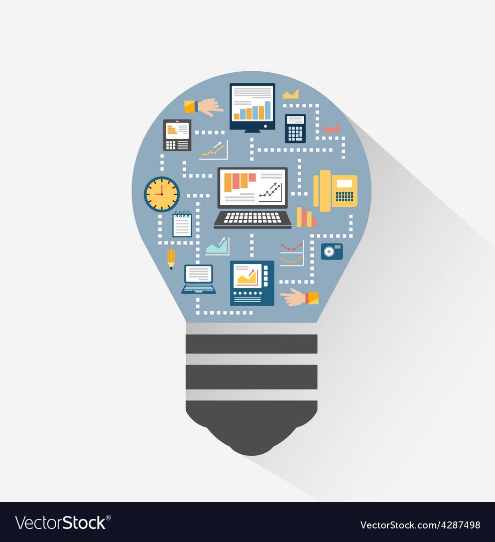 Flat design style Royalty Free Vector Image - VectorStock