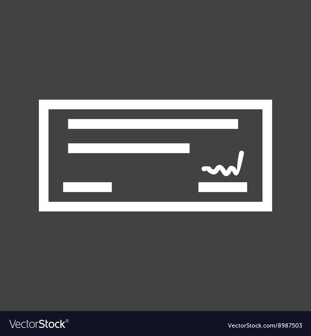Cheque Royalty Free Vector Image - VectorStock