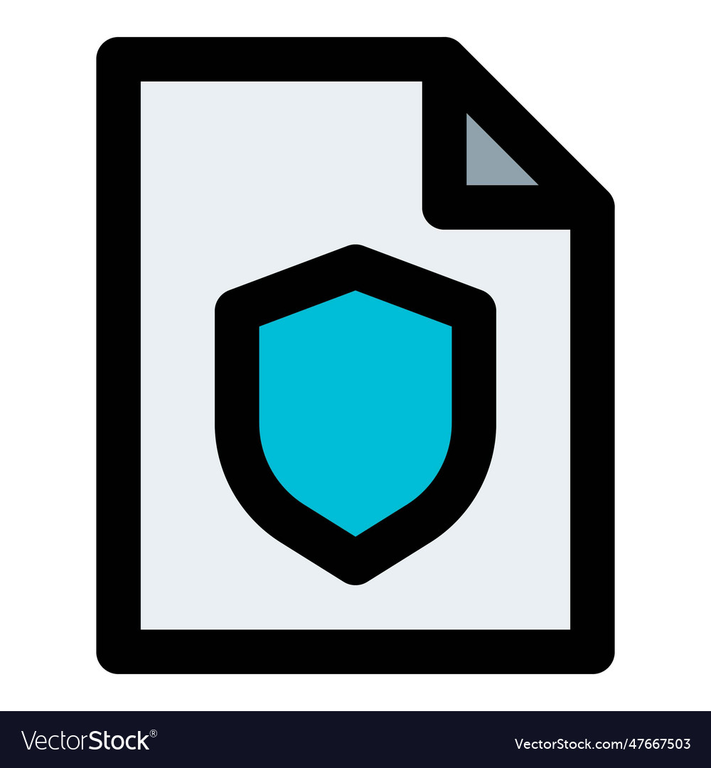 Encryption used for file security and protection Vector Image